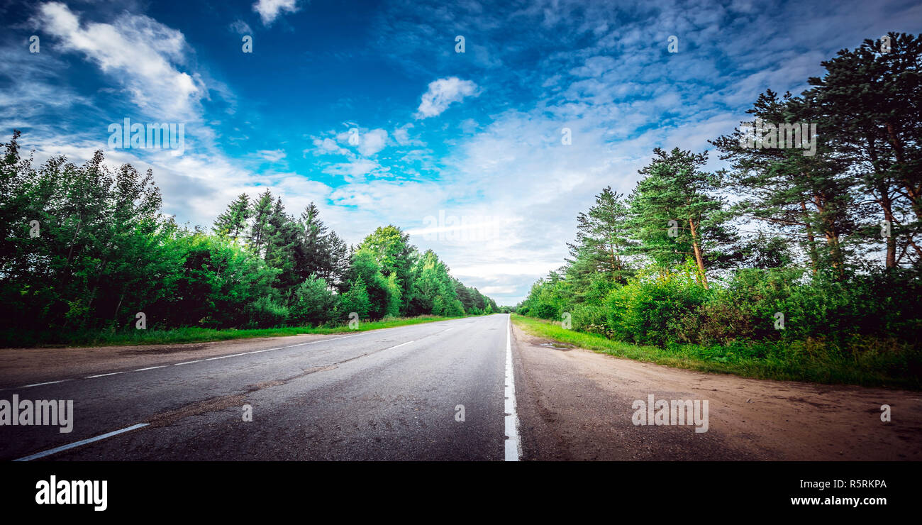 Road way forward direction Stock Photo - Alamy