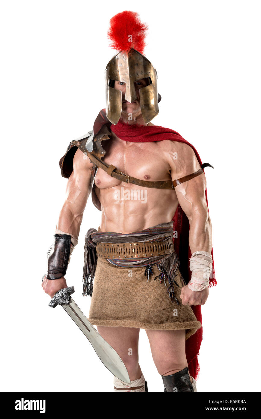 Ancient soldier or Gladiator Stock Photo - Alamy
