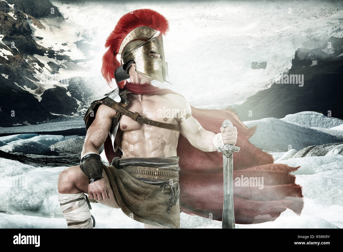 Ancient soldier or Gladiator Stock Photo - Alamy