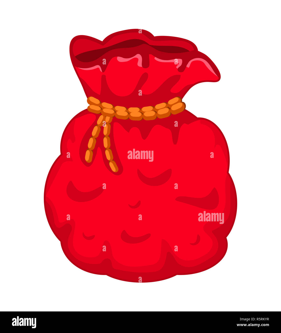 santa money bag, sack vector symbol icon design Stock Photo - Alamy