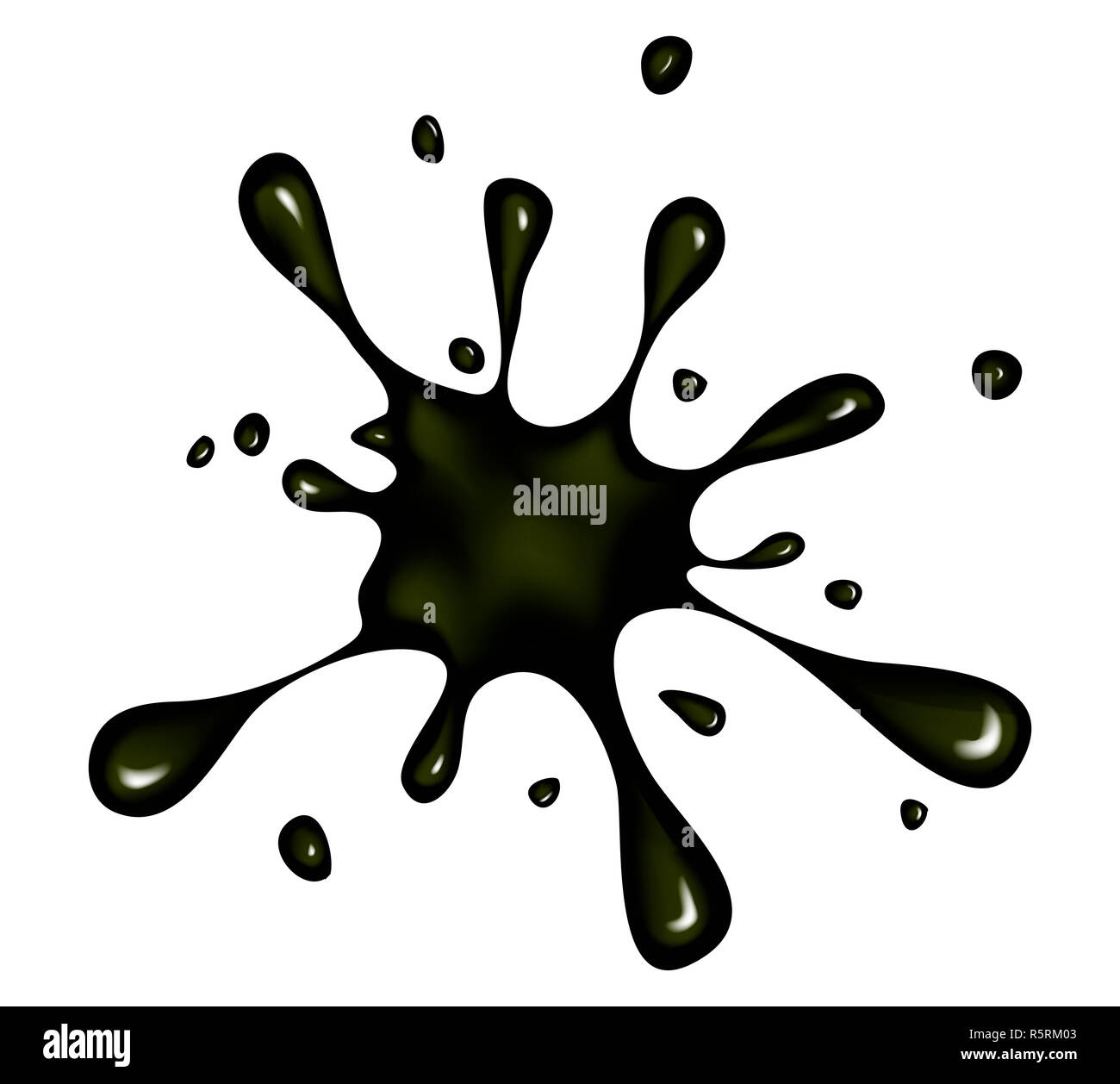 oil, ink blob, blot, splash vector symbol icon design Stock Photo - Alamy