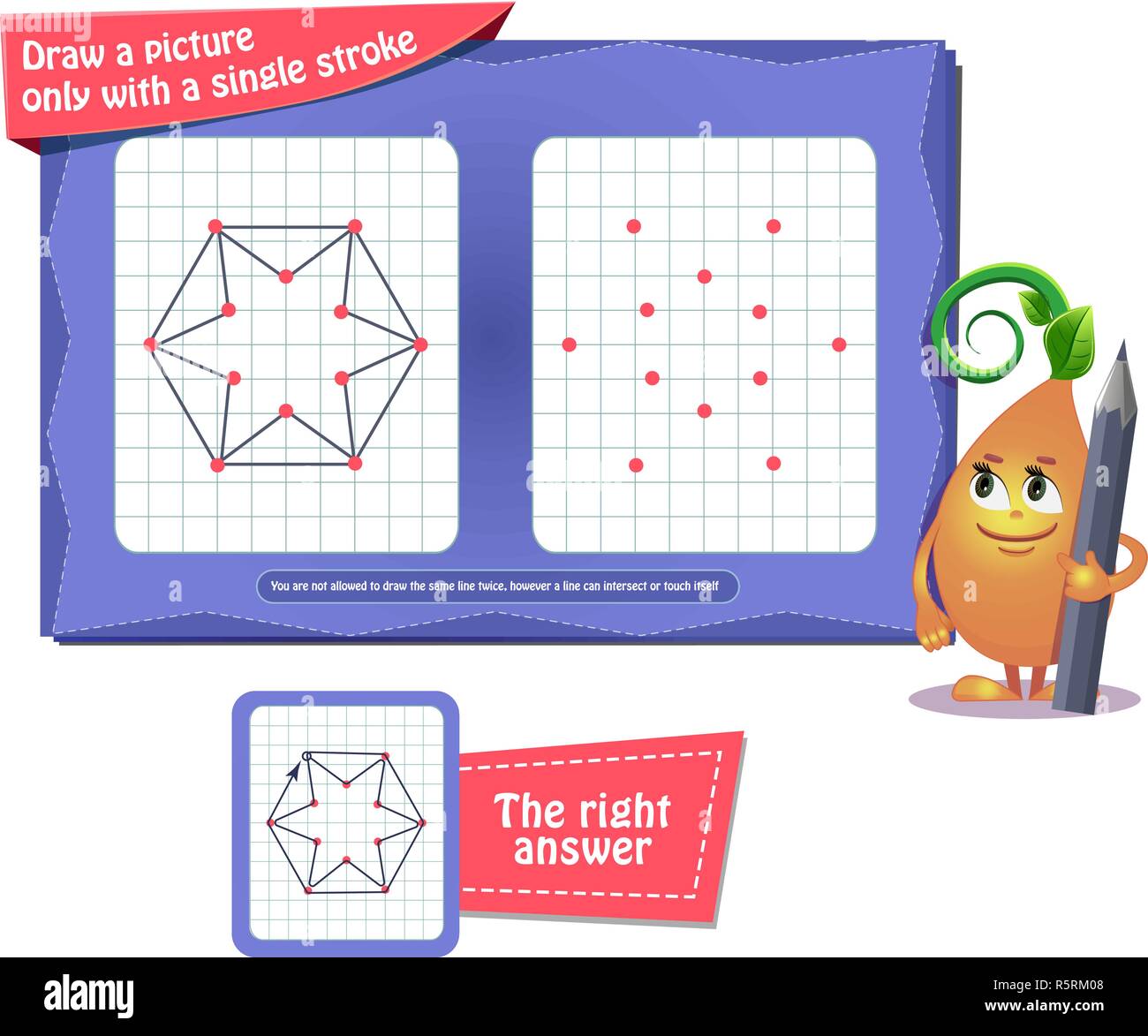 Visual educational game for children and adults. coloring book for ...
