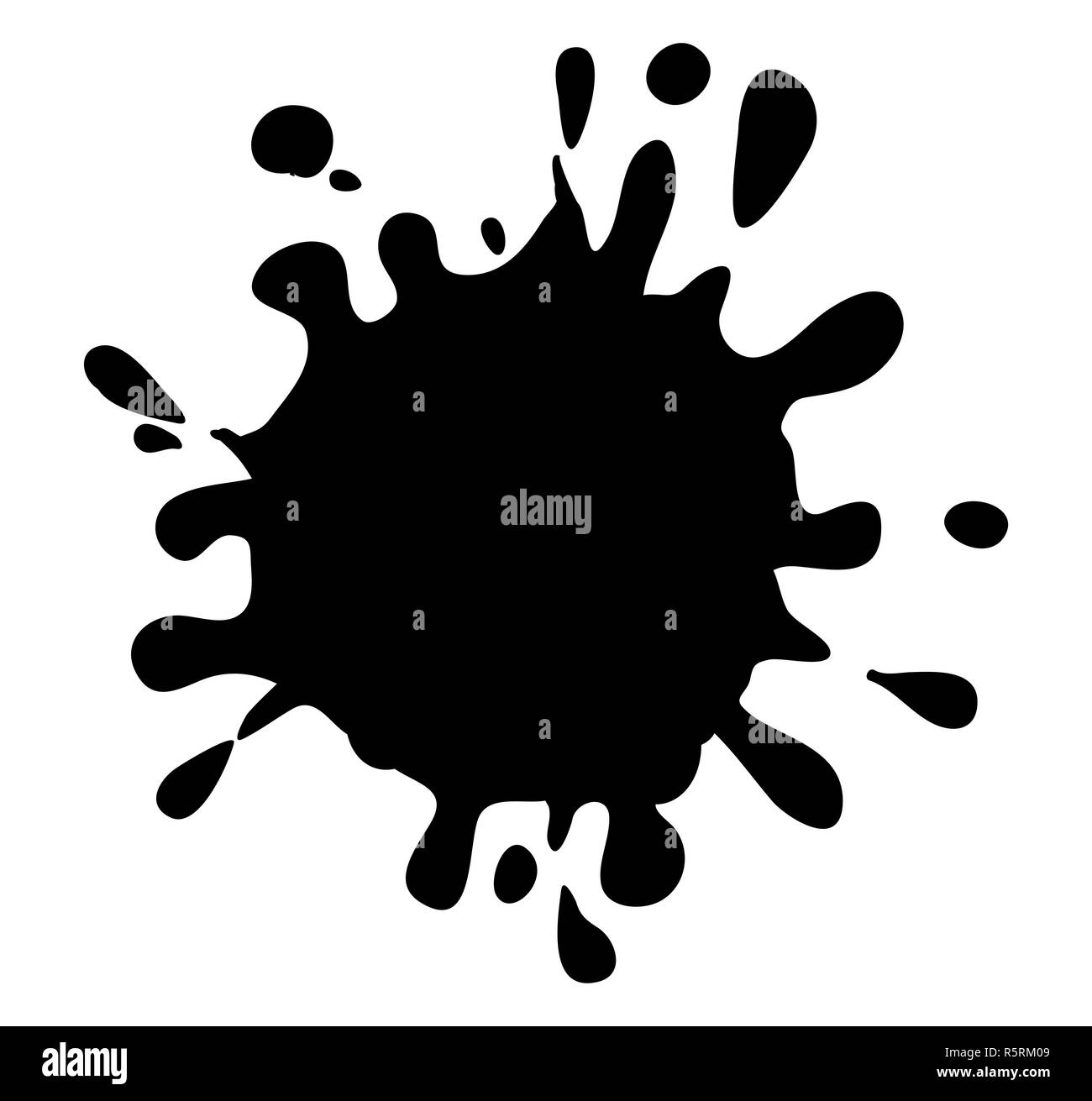 Paint Splatter Silhouette Vector