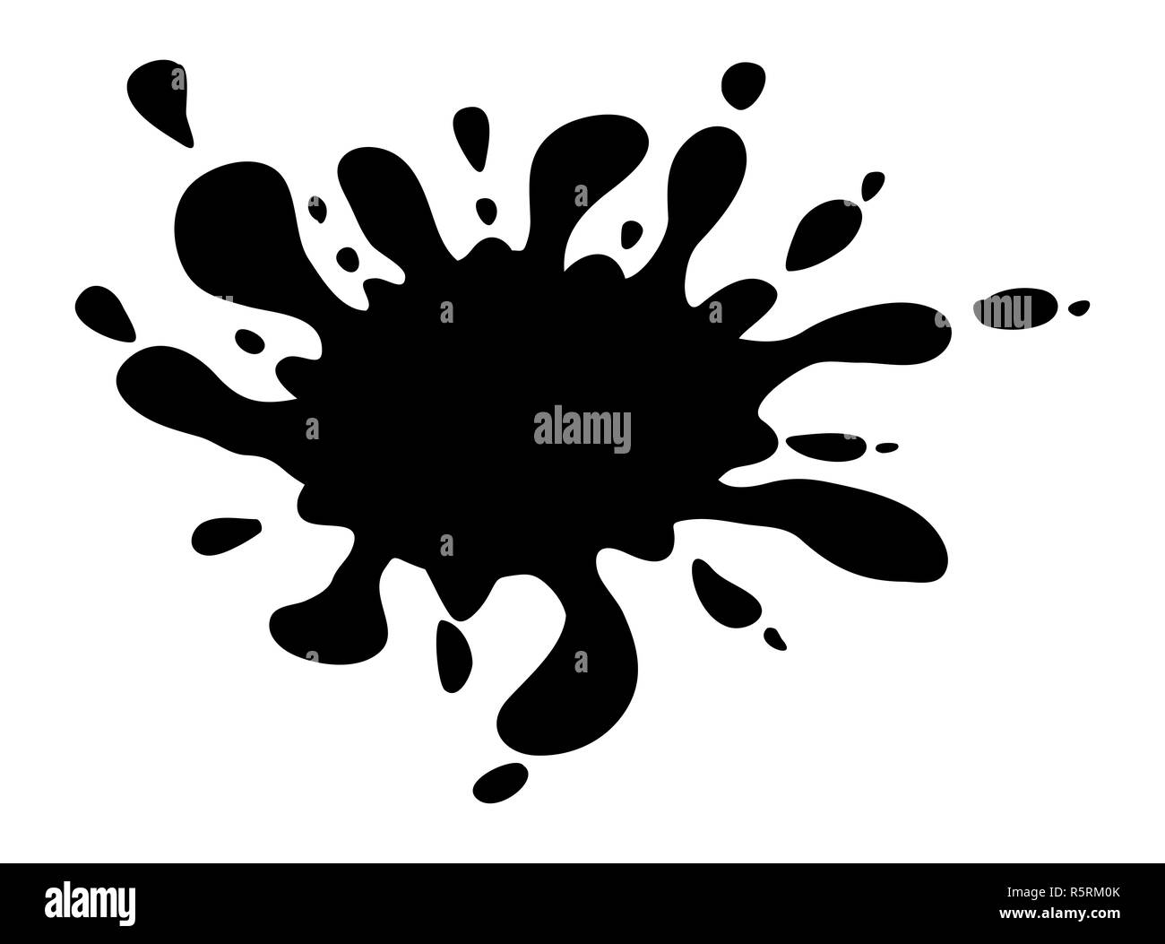 ink blob, blot, splash silhouette vector symbol icon design Stock Photo ...