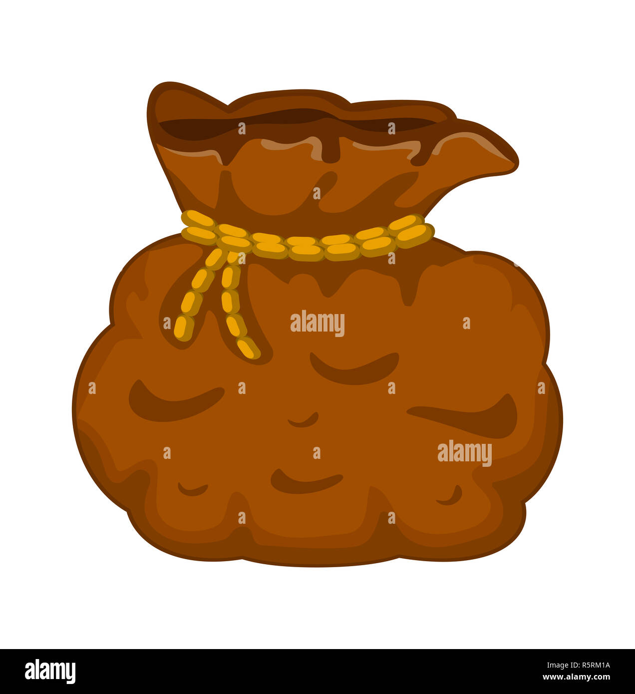santa money bag, sack vector symbol icon design Stock Photo - Alamy