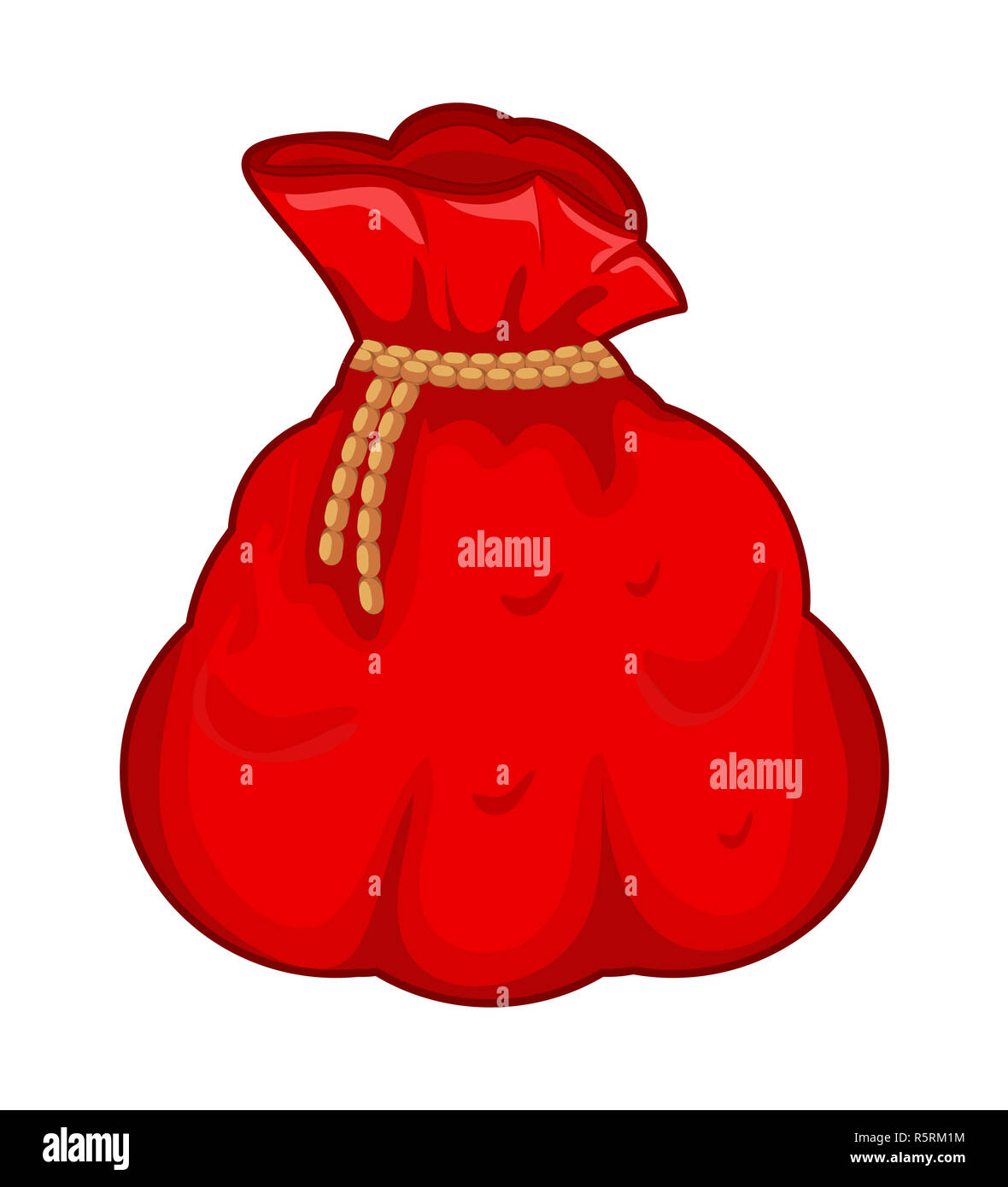 santa money bag, sack vector symbol icon design Stock Photo - Alamy