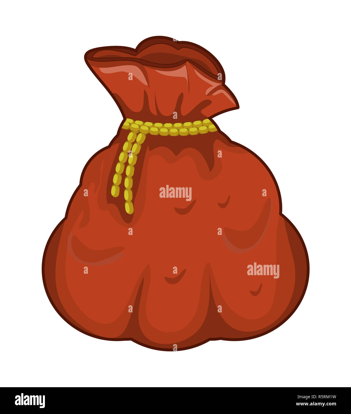 santa money bag, sack vector symbol icon design Stock Photo - Alamy