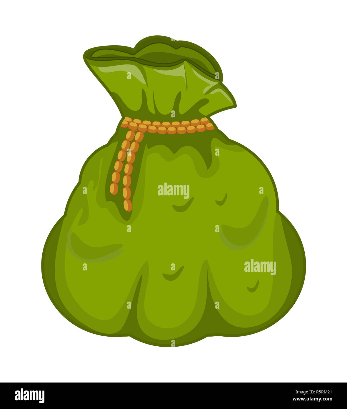 santa money bag, sack vector symbol icon design Stock Photo - Alamy