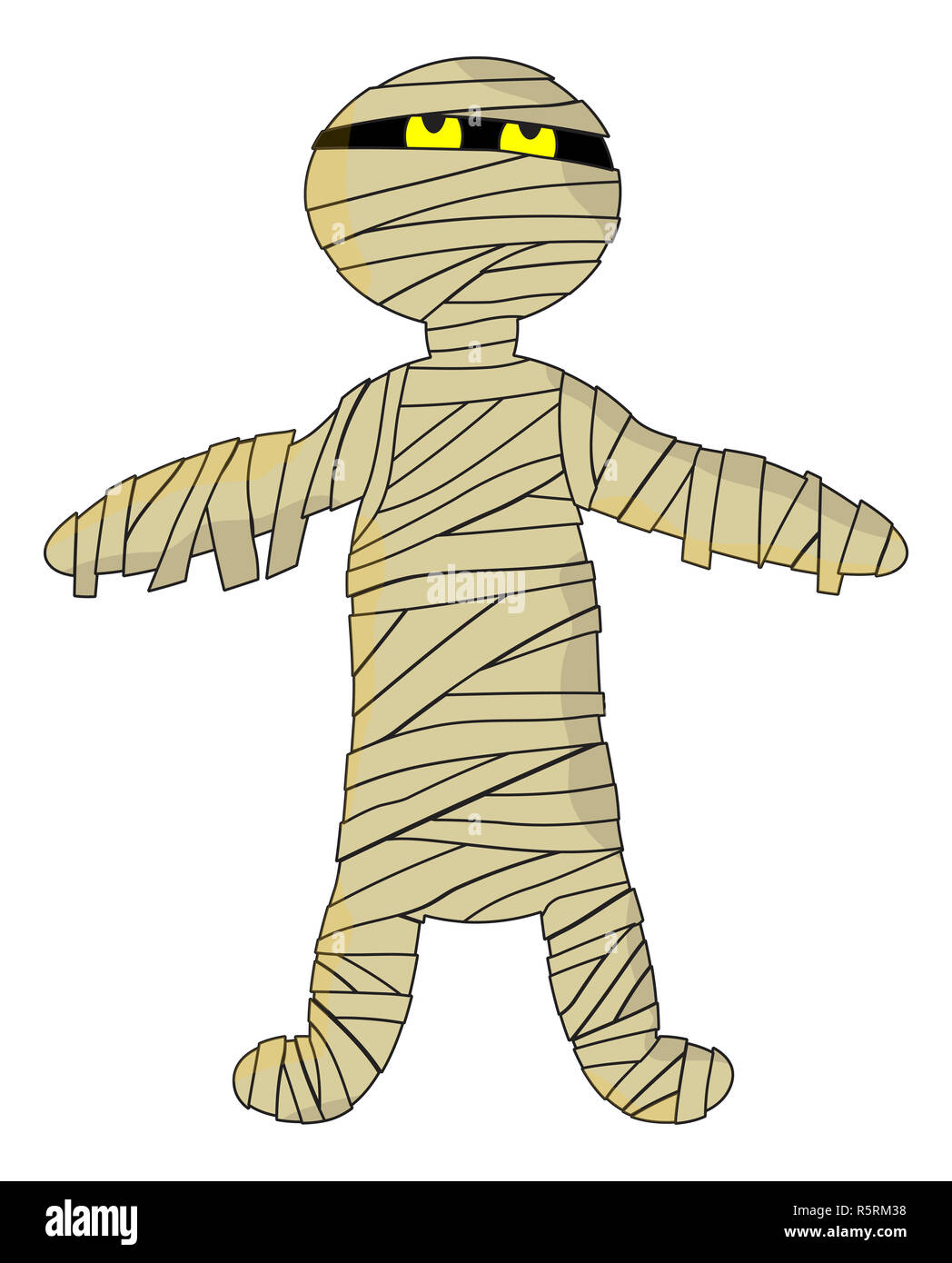 cute halloween mummy vector symbol icon design Stock Photo - Alamy