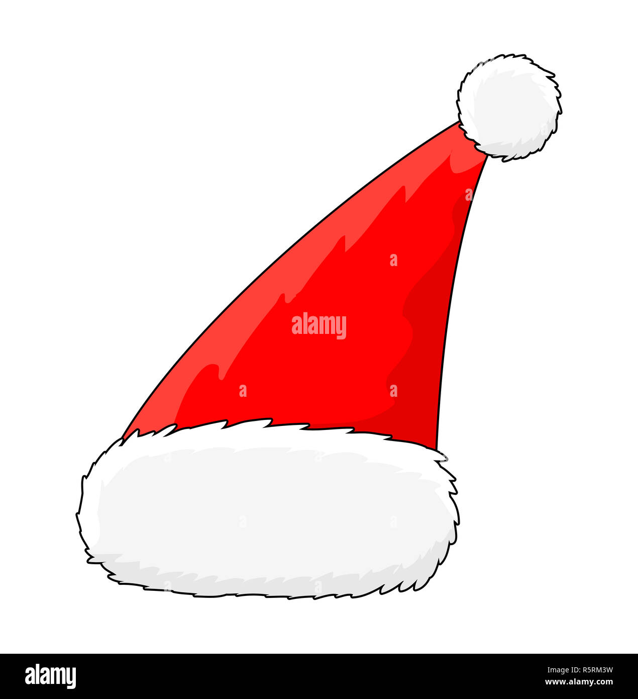 santa hat vector symbol icon design Stock Photo - Alamy