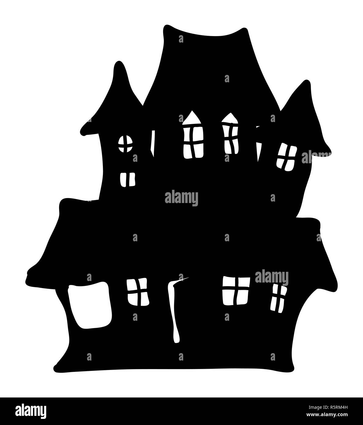Mystery creepy house icon Cut Out Stock Images & Pictures - Alamy