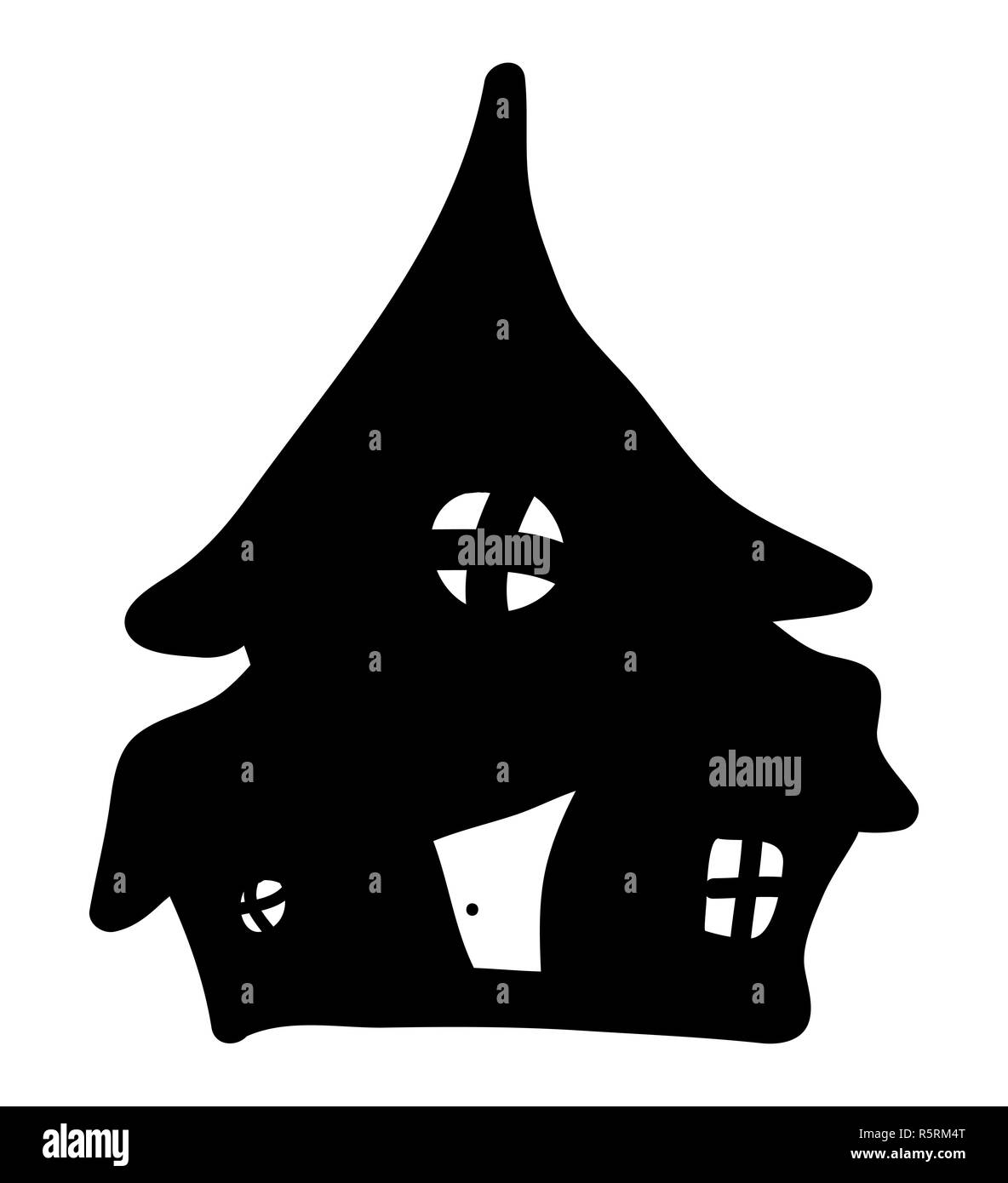 Mystery creepy house icon Cut Out Stock Images & Pictures - Alamy