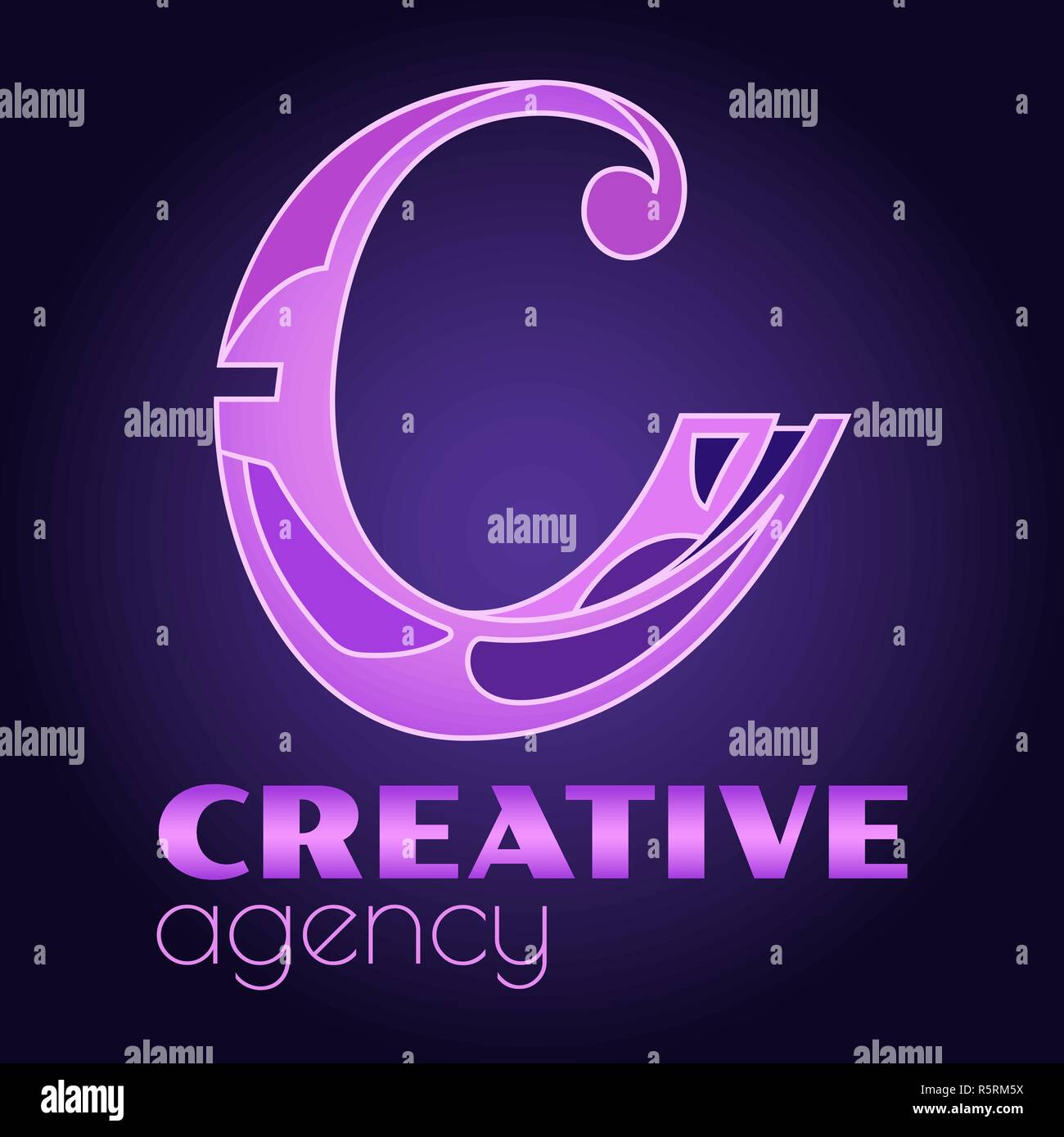 Letter C creative logotype design for product branding and company logo ...