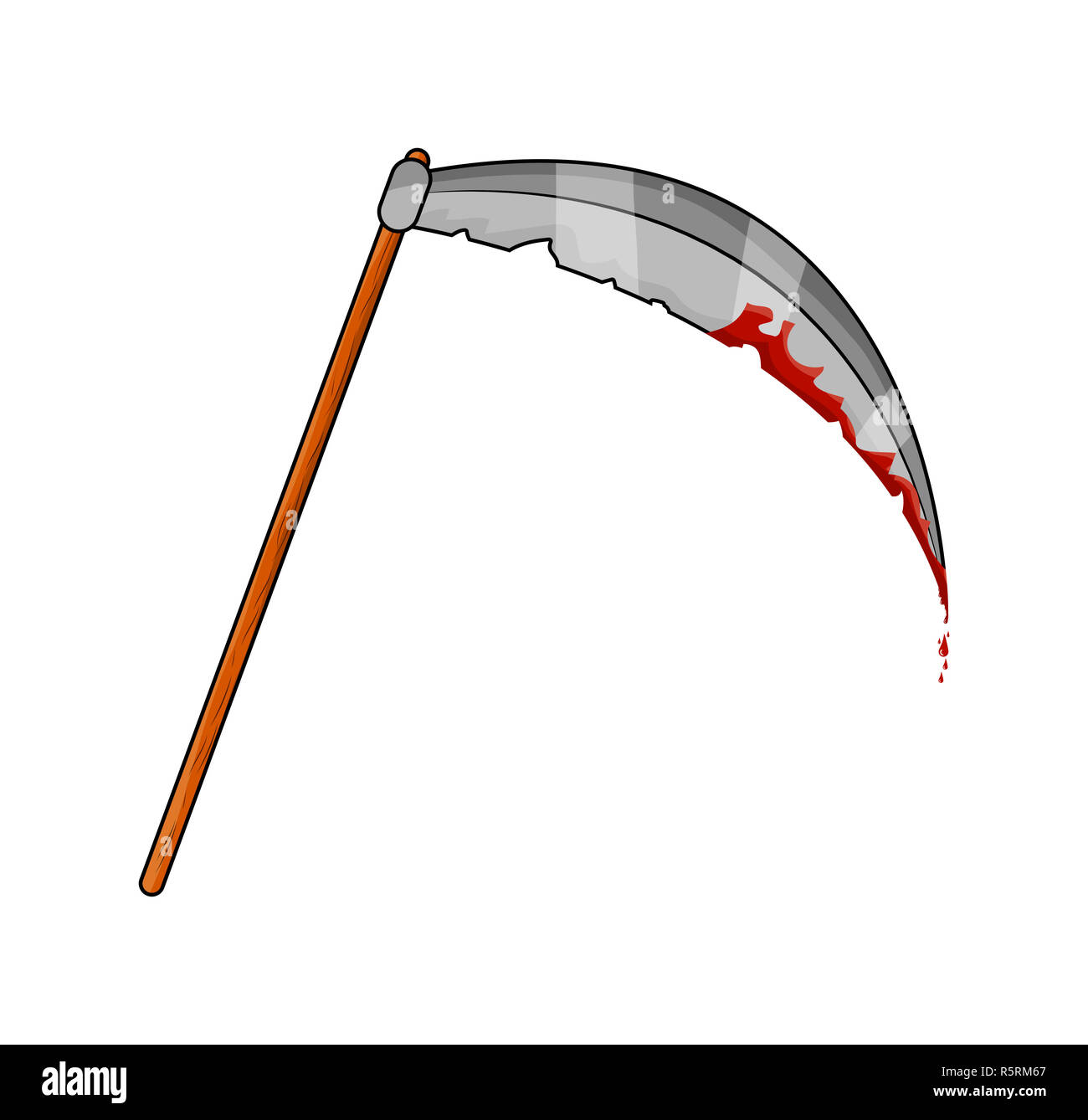 Scythe vector hi-res stock photography and images - Alamy