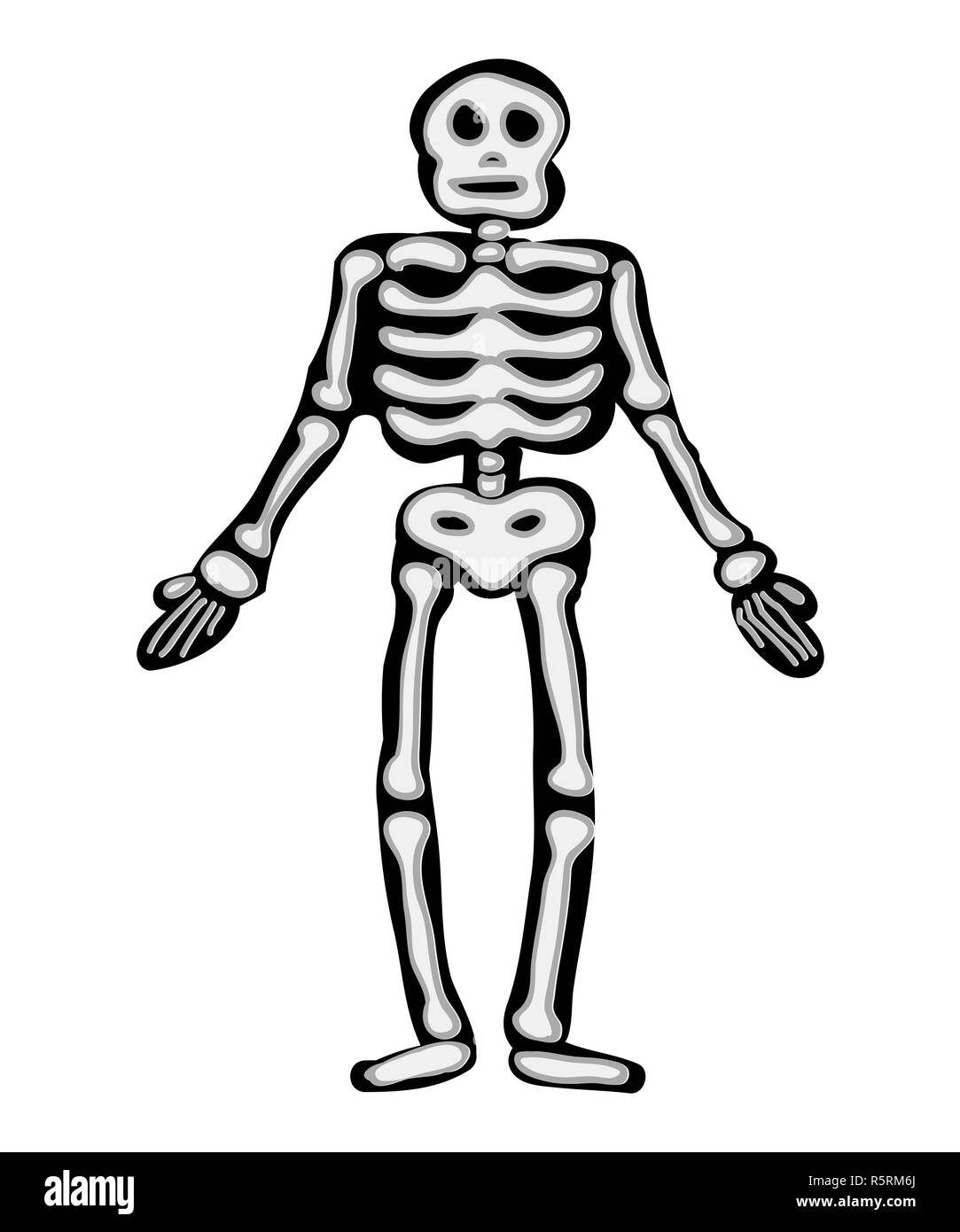 halloween skeleton vector symbol icon design Stock Photo - Alamy