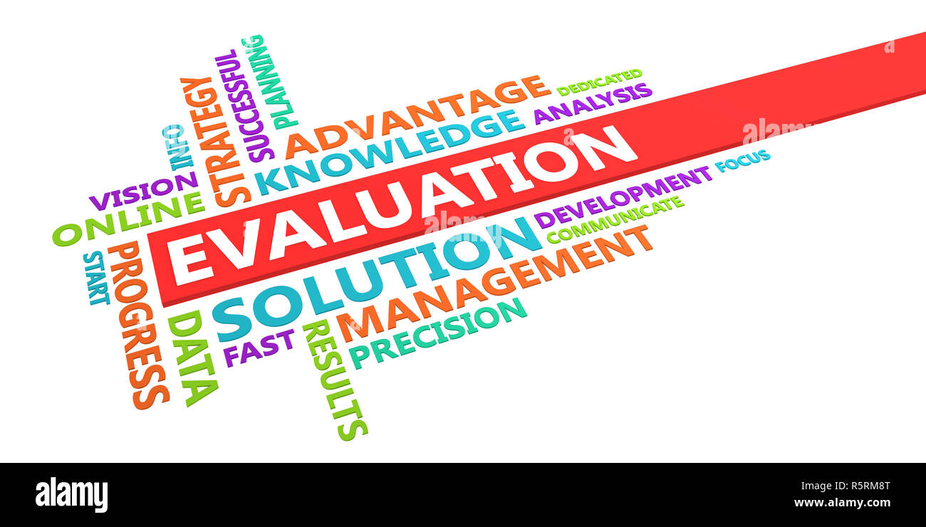 Evaluation Word Cloud Stock Photo - Alamy