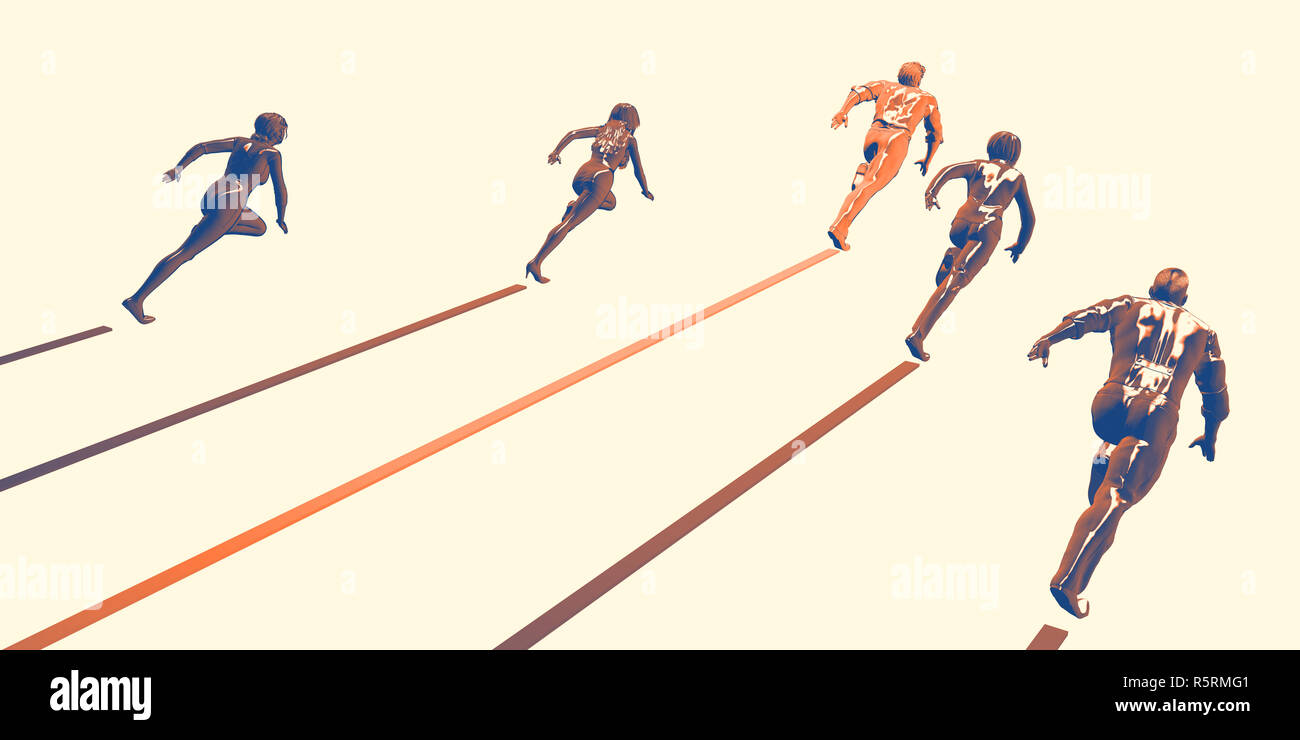 Business People Running Stock Photo - Alamy