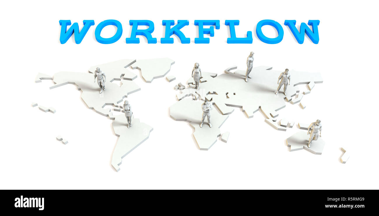 Workflow Global Business Stock Photo - Alamy