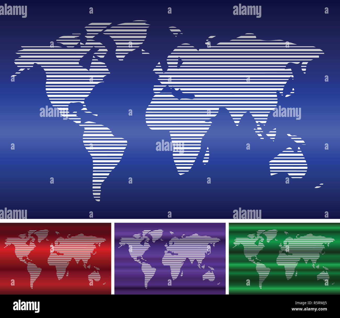World map in stripes, bars - abstract background Stock Photo - Alamy