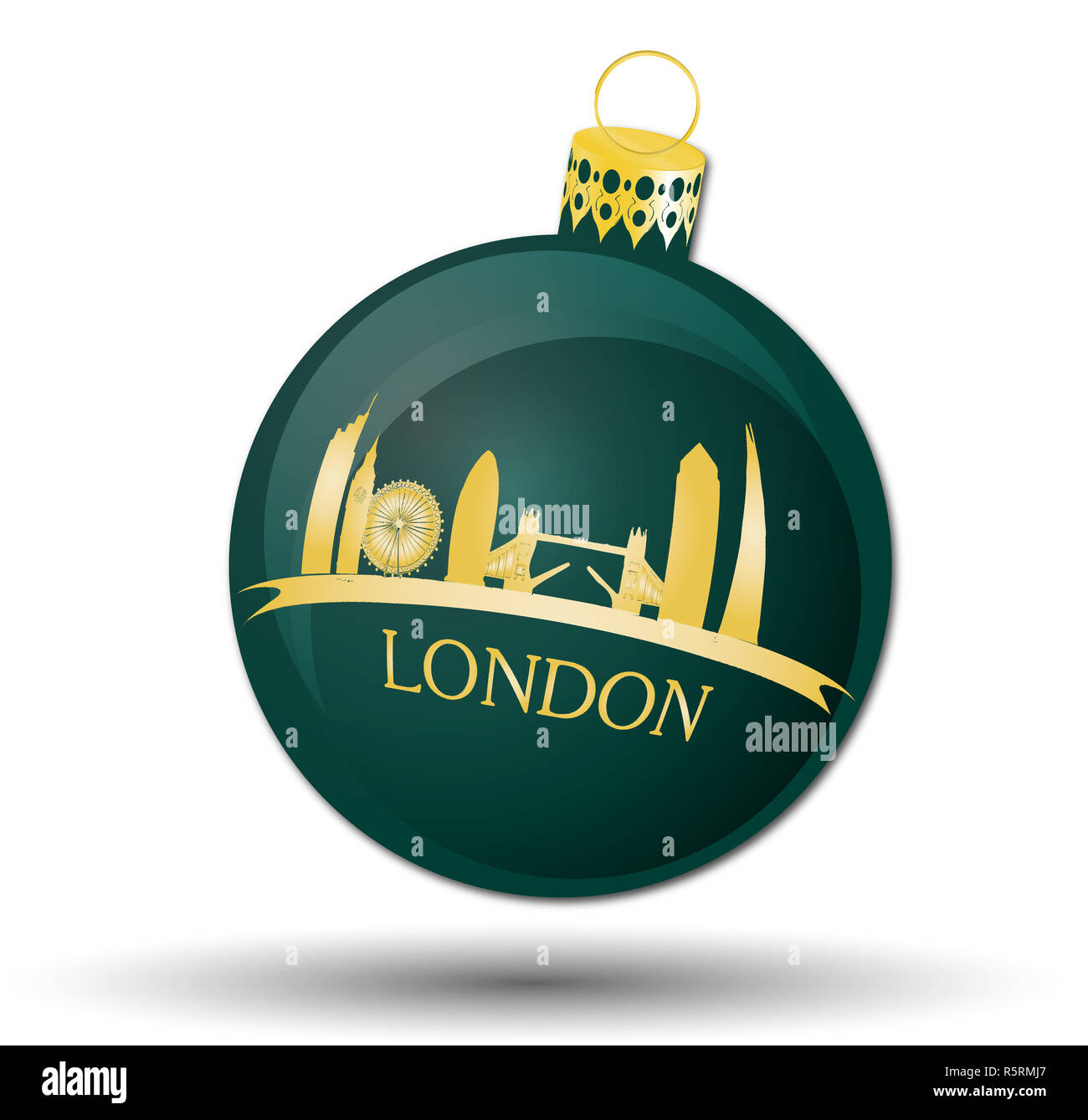 Christmas bauble icon, symbol, design. Winter illustration isolated on ...