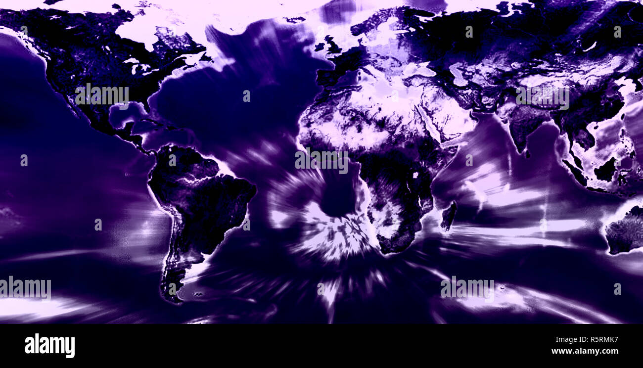 Human eye and world map abstract background Stock Photo - Alamy