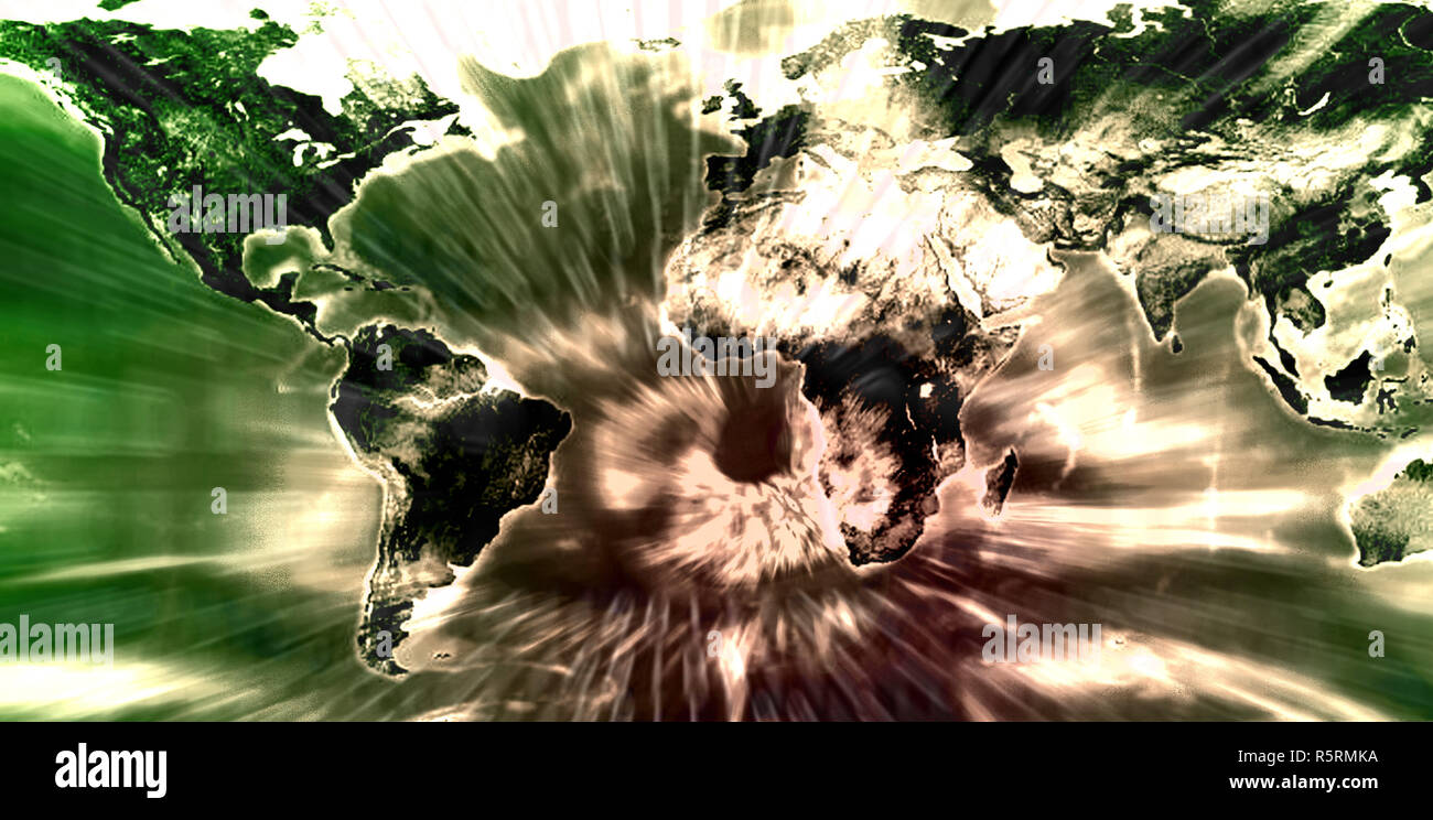 Human eye and world map abstract background Stock Photo - Alamy