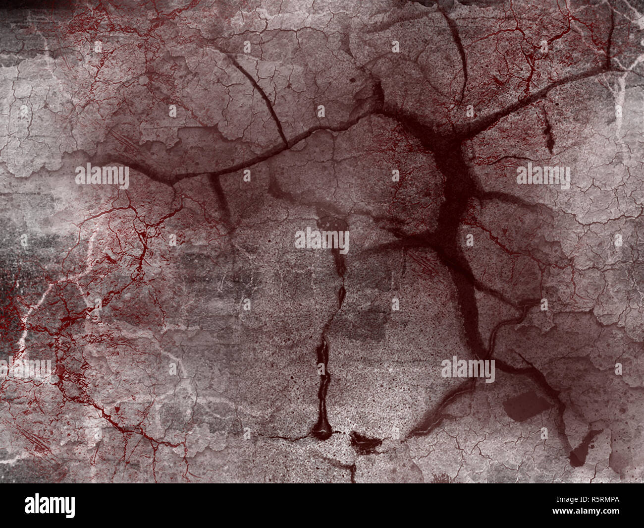 Cracked wall background. Old, vintage, Grunge paries with cracks and ...