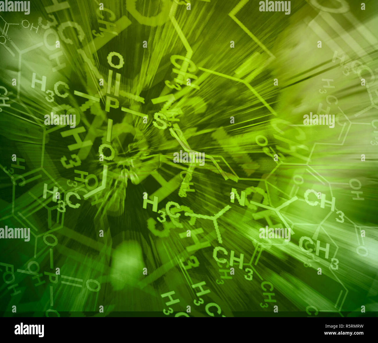 Background Abstract School Green Back To School Card Design With
