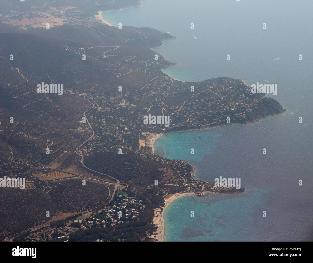 Aerial view of Sardinia Stock Photo - Alamy