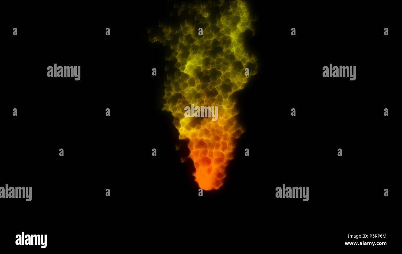 Abstract magic fire on black background Stock Photo - Alamy