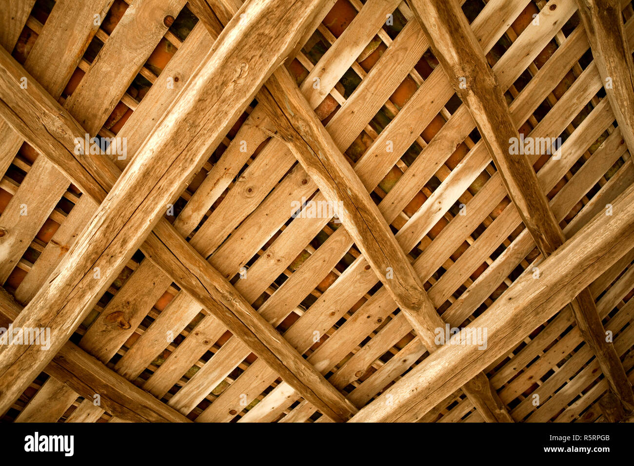 Farm wood frame Stock Photo - Alamy