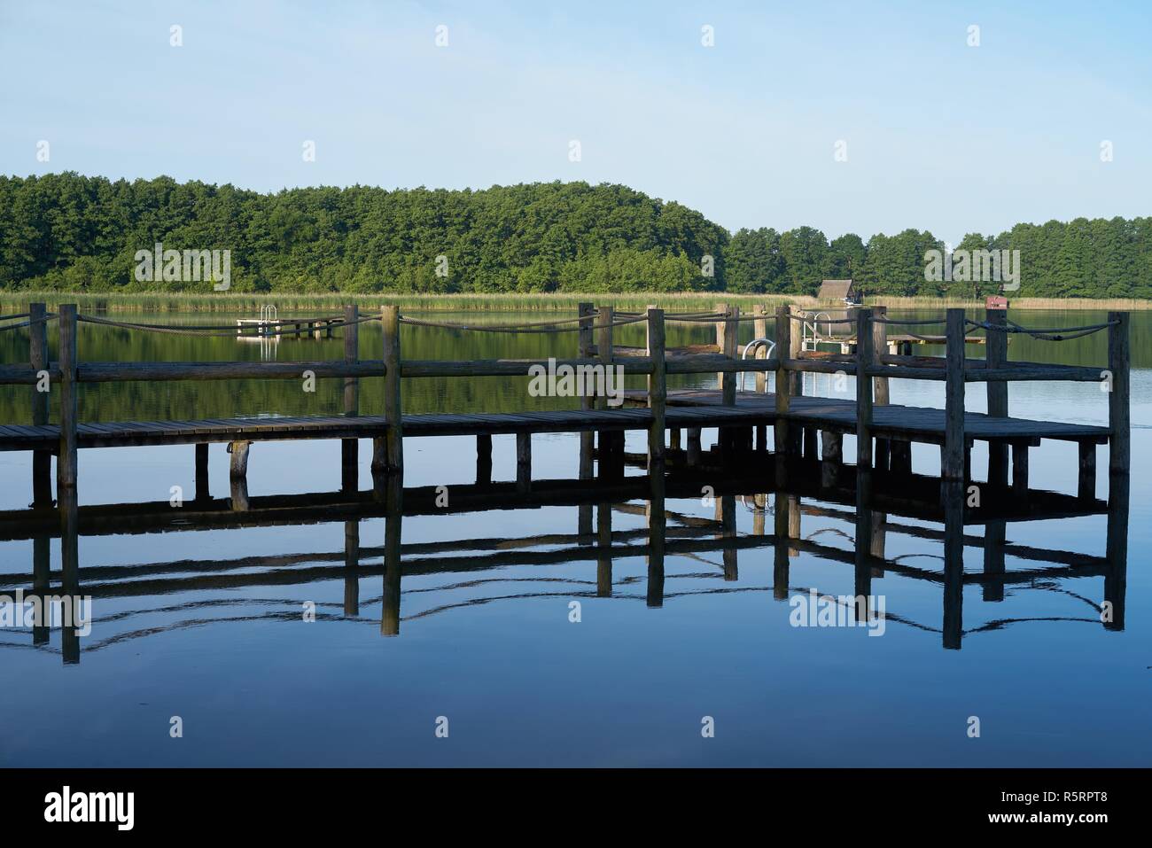 lake at granzow in the mÃ¼ritz national park in mecklenburg-vorpommern ...