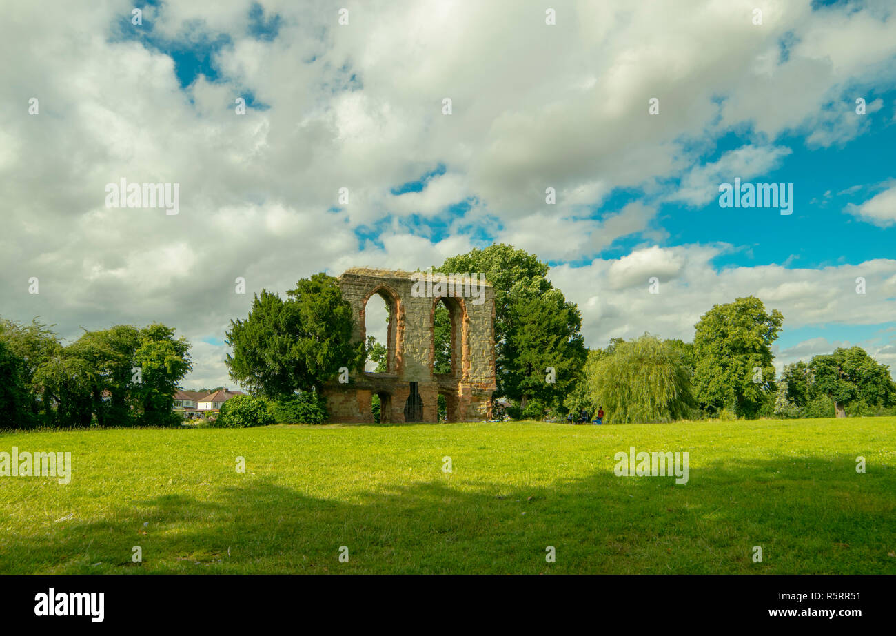 Caludon castle in caludon castle park Stock Photo - Alamy