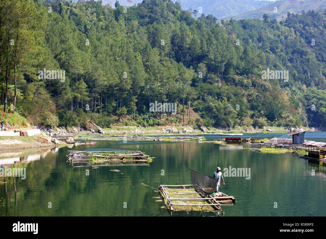 Telaga Menjer Lake, Wonosobo, Dieng, Central Java, Indonesia Stock ...