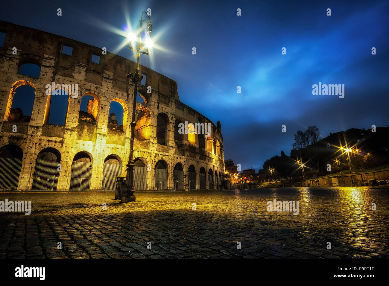 Colosseum at Night Stock Photo - Alamy