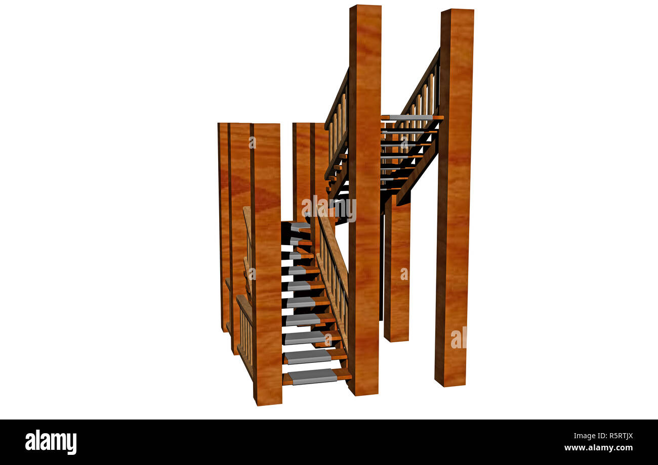 Steps railing Cut Out Stock Images & Pictures - Alamy