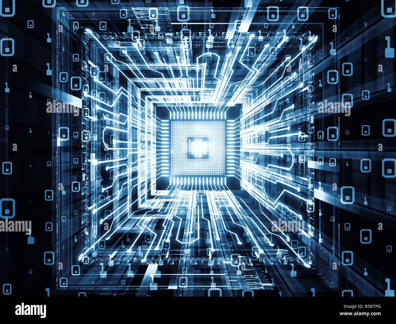 Perspectives of Digital Processor Stock Photo - Alamy