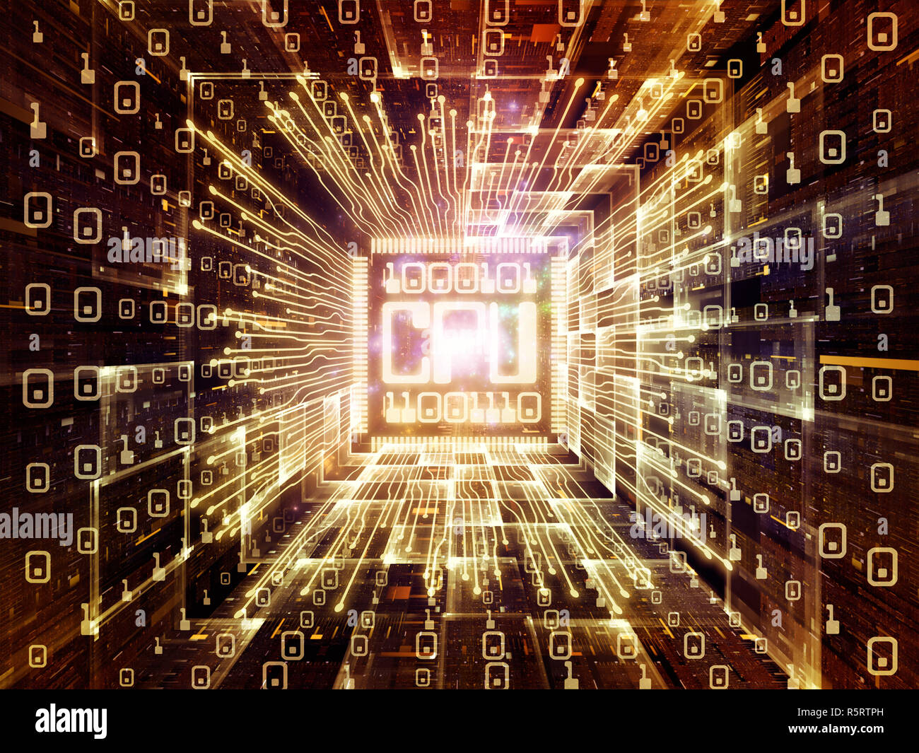 Perspectives of Digital Processor Stock Photo - Alamy
