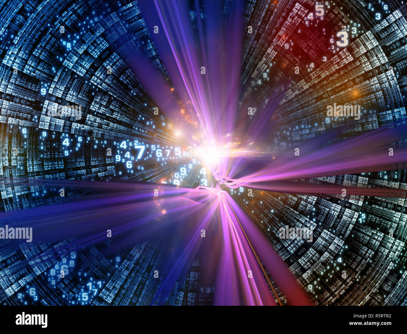 Processing Digital World Stock Photo - Alamy