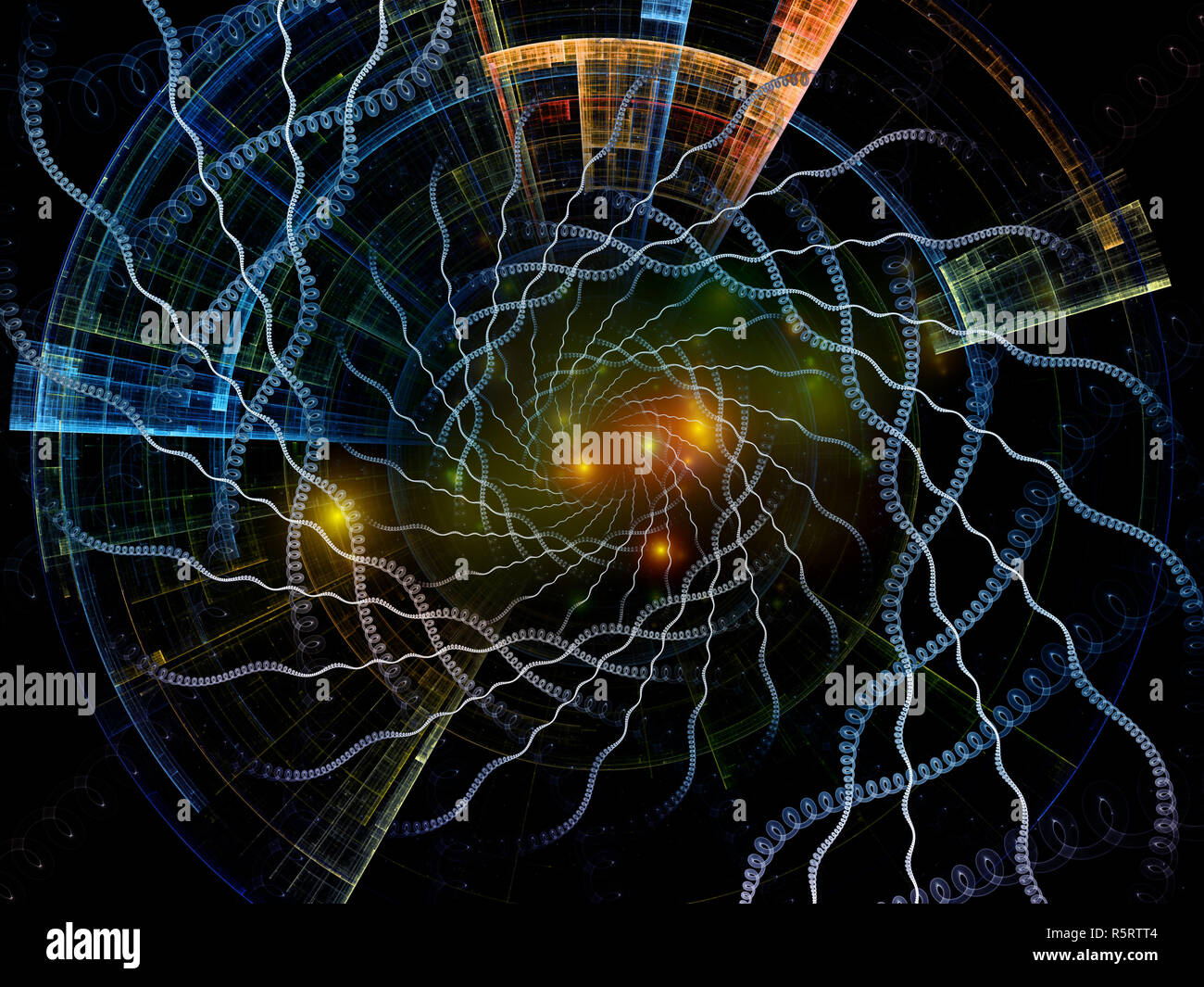 Cool Radial Fractal Texture Stock Photo - Alamy