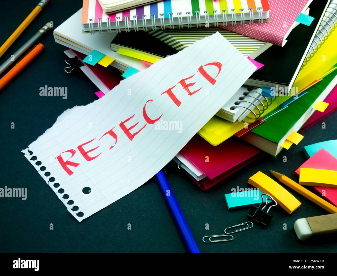 Somebody Left the Message on Your Working Desk Rejected Stock Photo - Alamy