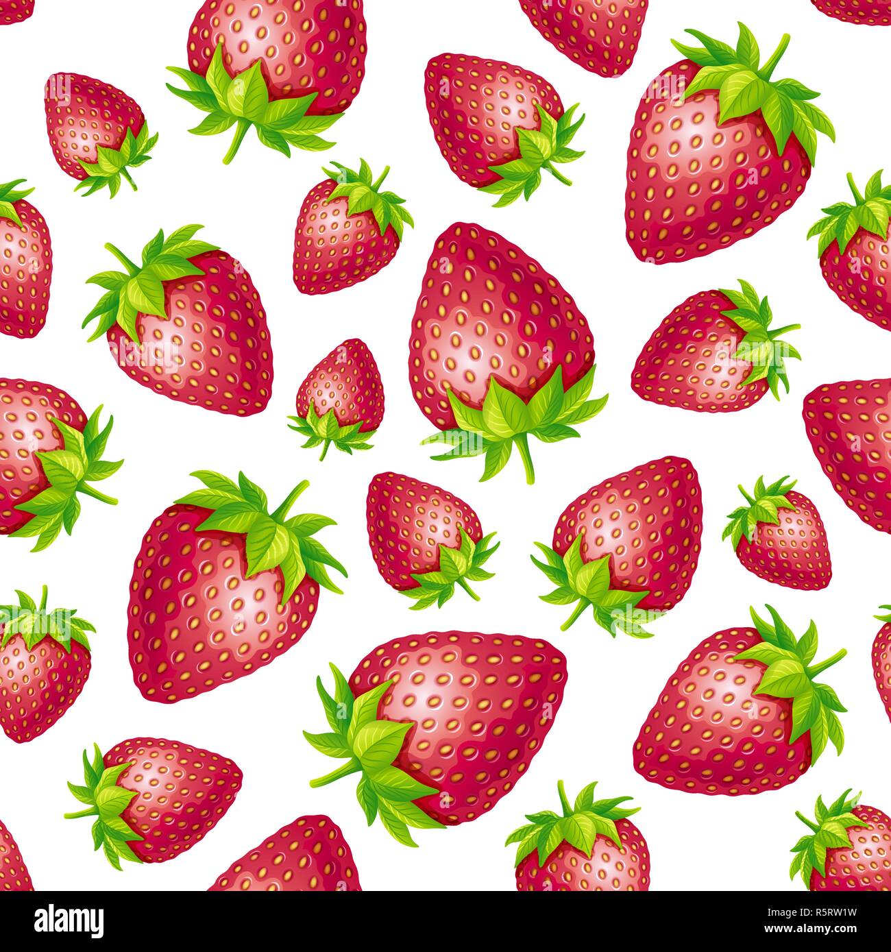 Strawberry seamless pattern Stock Vector Image & Art - Alamy
