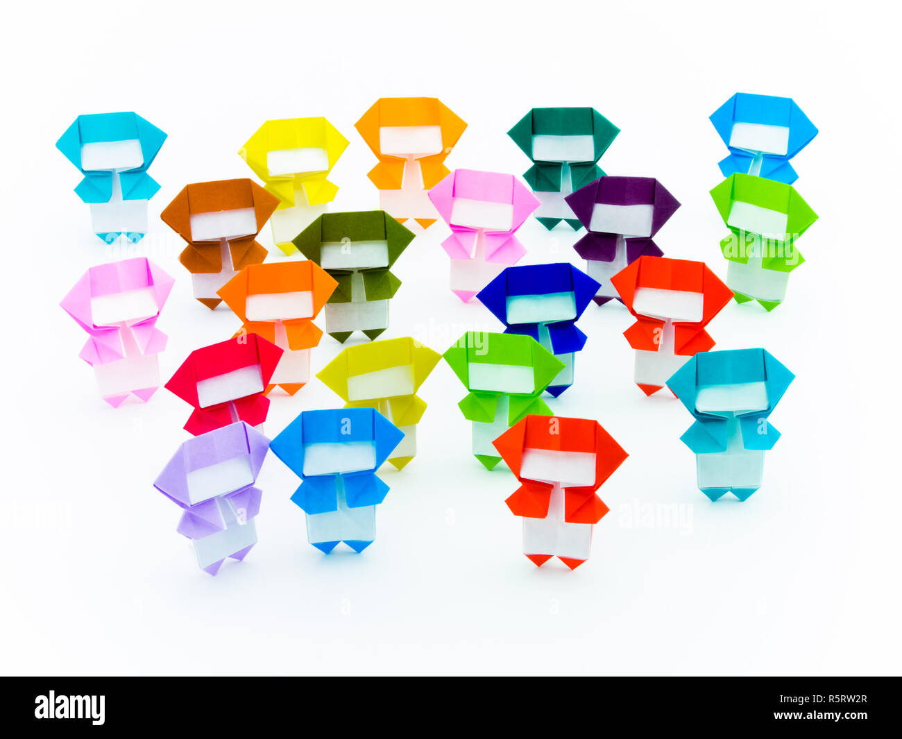 Colorful Origami Ninja Stock Photo - Alamy
