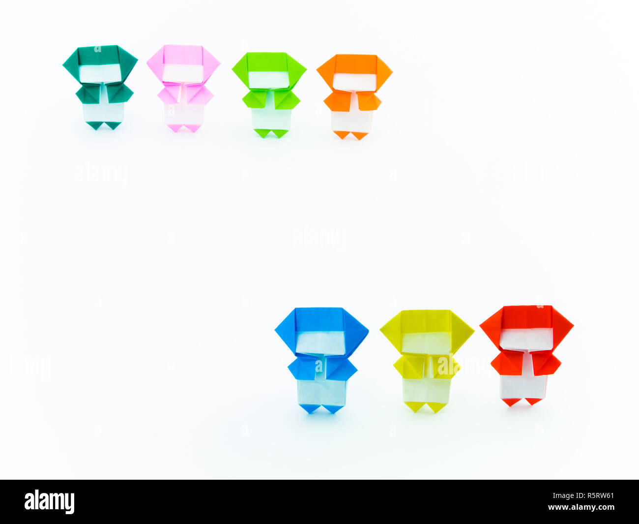 Colorful Origami Ninja Stock Photo - Alamy
