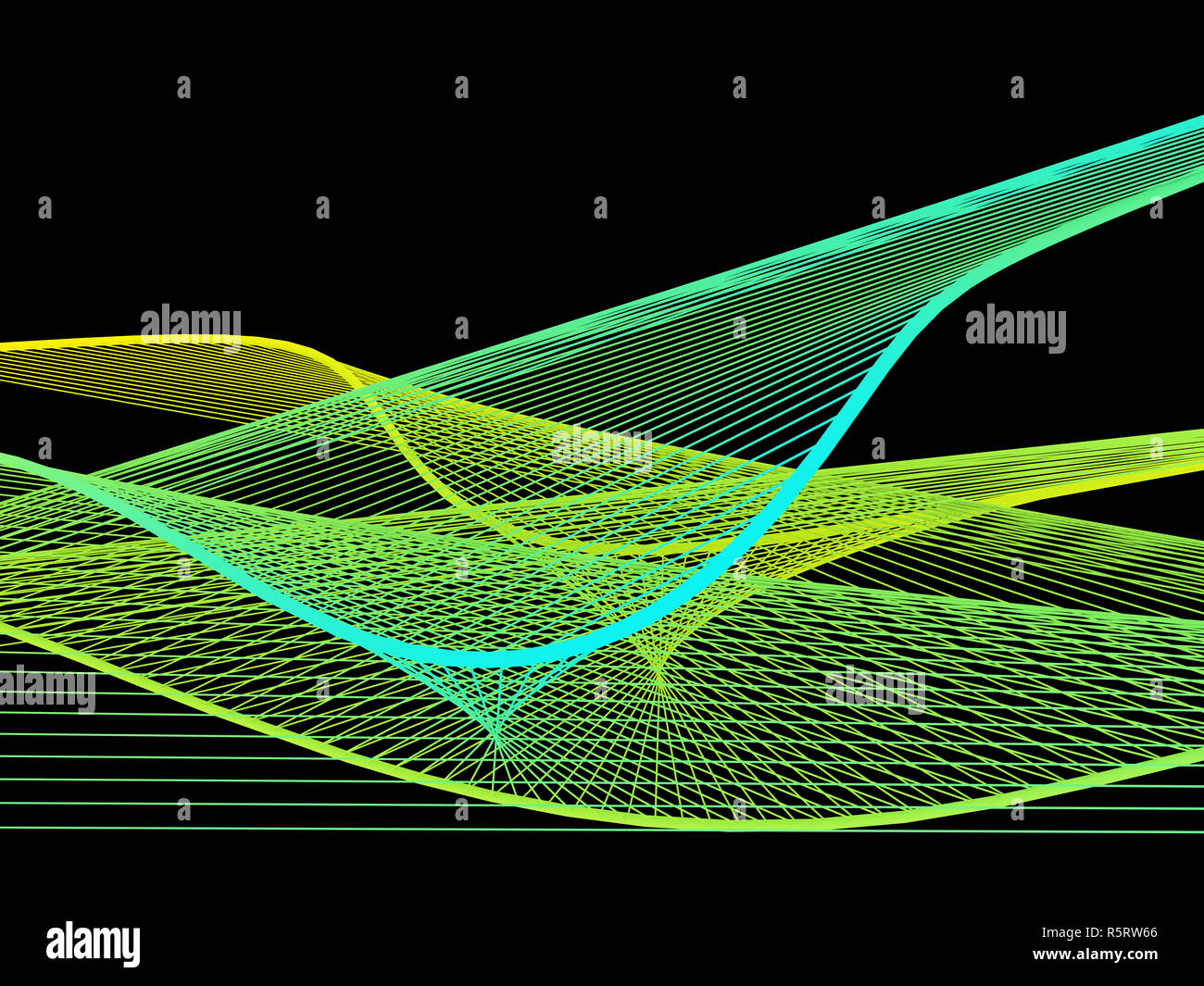 Dynamic and Bright Linear Spiral with Colorful Gradient Stock Photo - Alamy