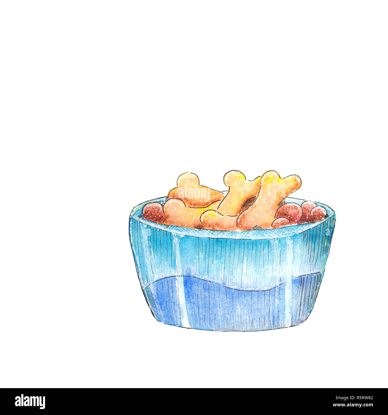 Watercolor cookie Cut Out Stock Images & Pictures - Alamy