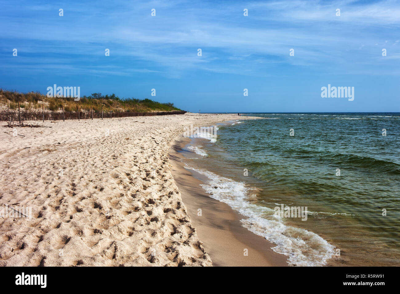 Beach on Hel Peninsula on the Baltic Sea in Poland Stock Photo - Alamy