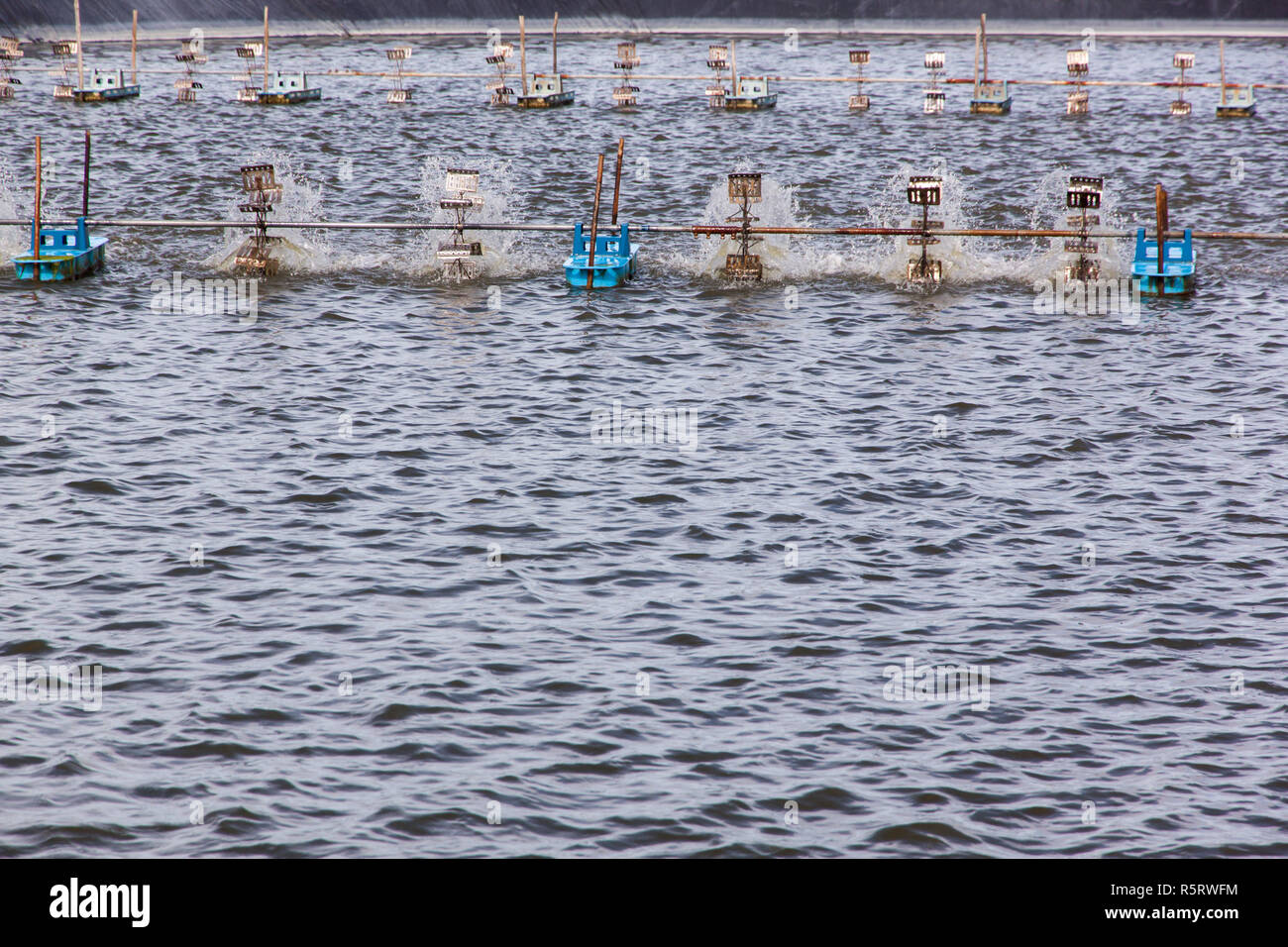 Paddle wheel aerator Stock Photo - Alamy