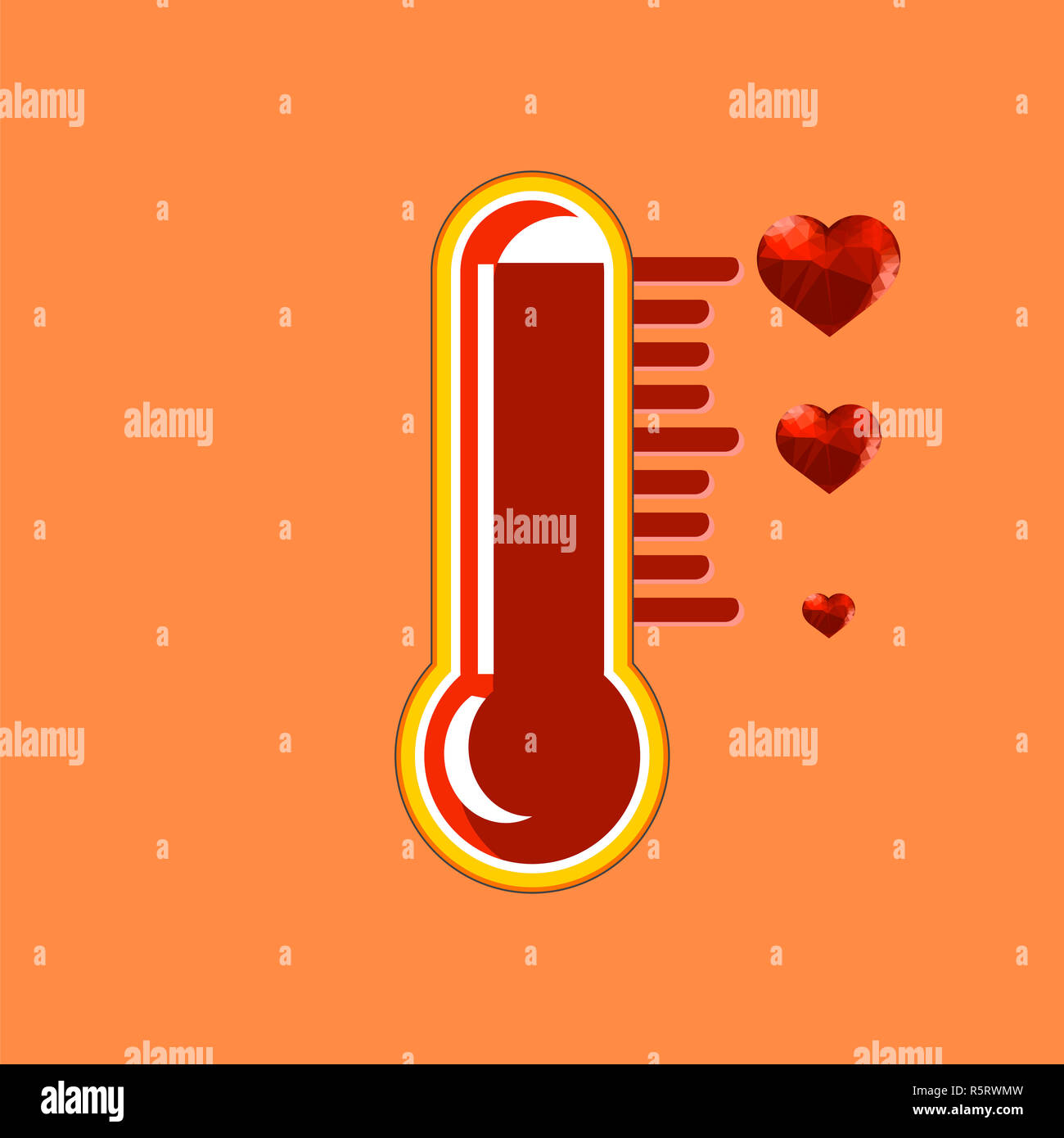 Love Thermometer Valentines Day Stock Photo - Alamy