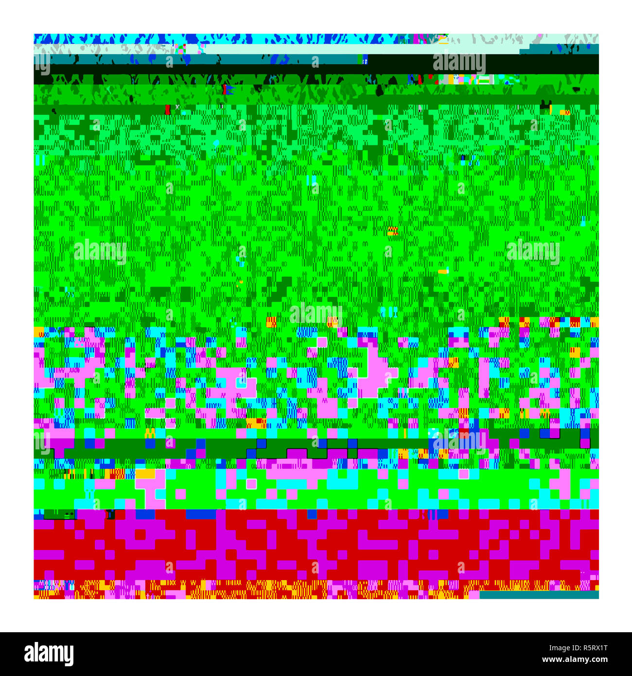 Abstract screen texture glitch Cut Out Stock Images & Pictures - Alamy